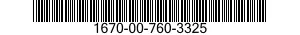 1670-00-760-3325 1670007603325 007603325